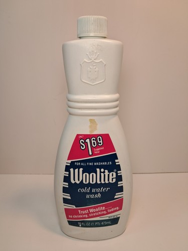 Vintage 1980s Woolite 16oz. Bottle, Laundry Detergent , Nearly Full | eBay