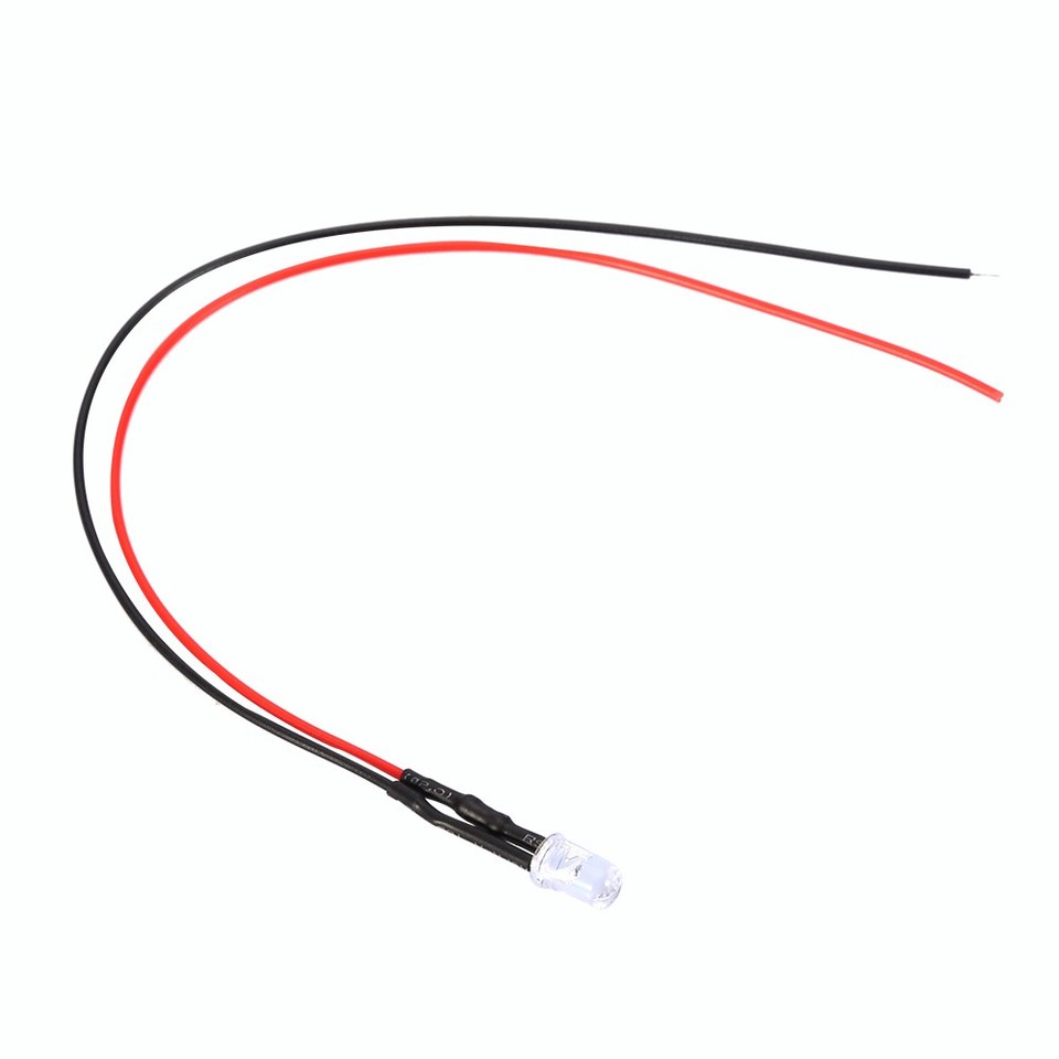 10pcs 12v 5mm LED Light Emitting Diode Wired Multicolor LED Light Cable ...