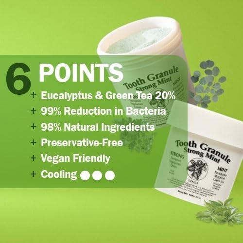 Dencle Tooth Granule Strongmint (30sitcks) 27ml - Eucalyptus, Spearmint ...
