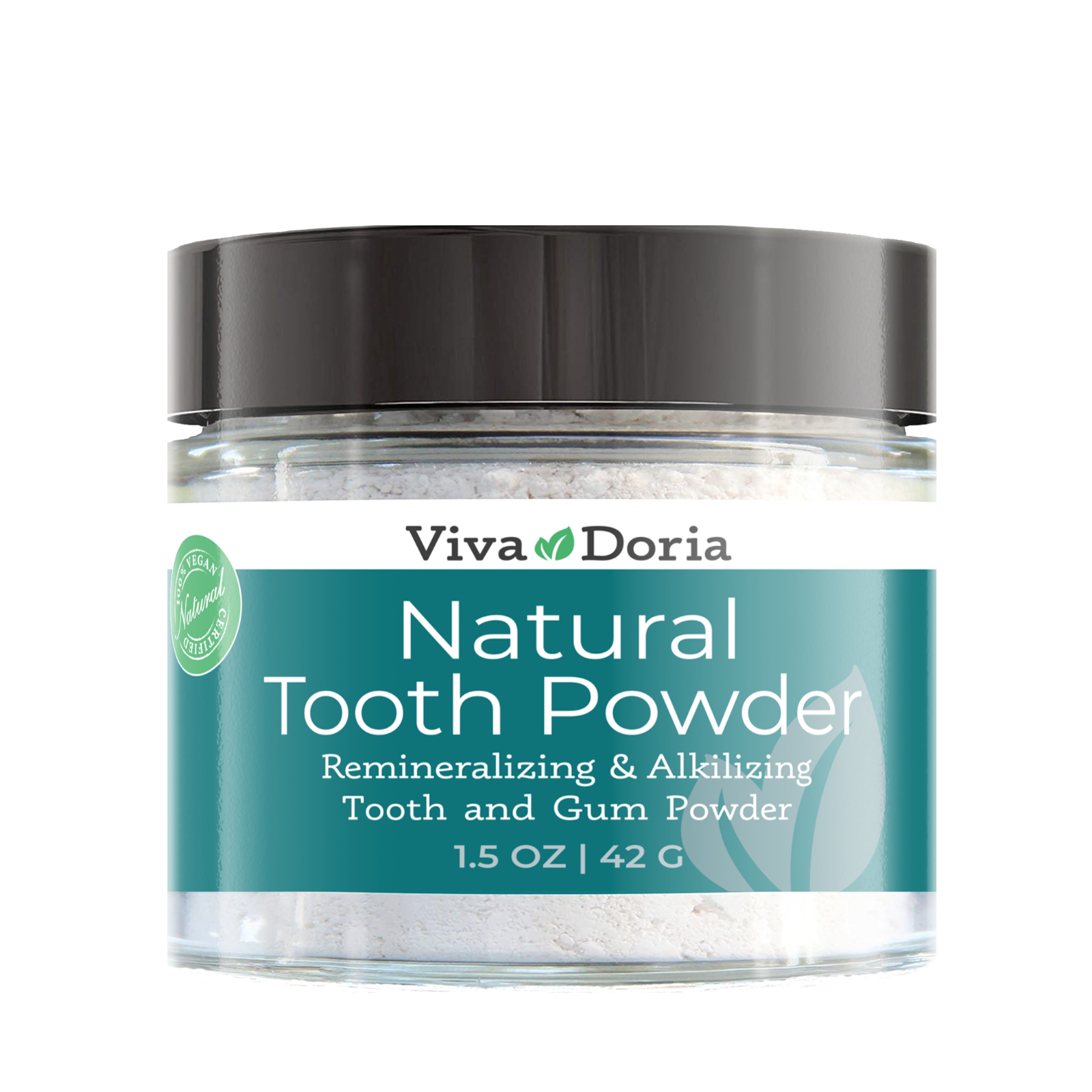 Viva Doria Natural Fluoride Free Tooth Powder, 1.5 oz glass jar | eBay