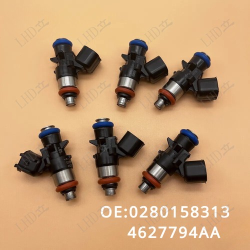 6x Fuel Injector For 2014-2017 Jeep Cherokee 3.2L V6 0280158313 ...