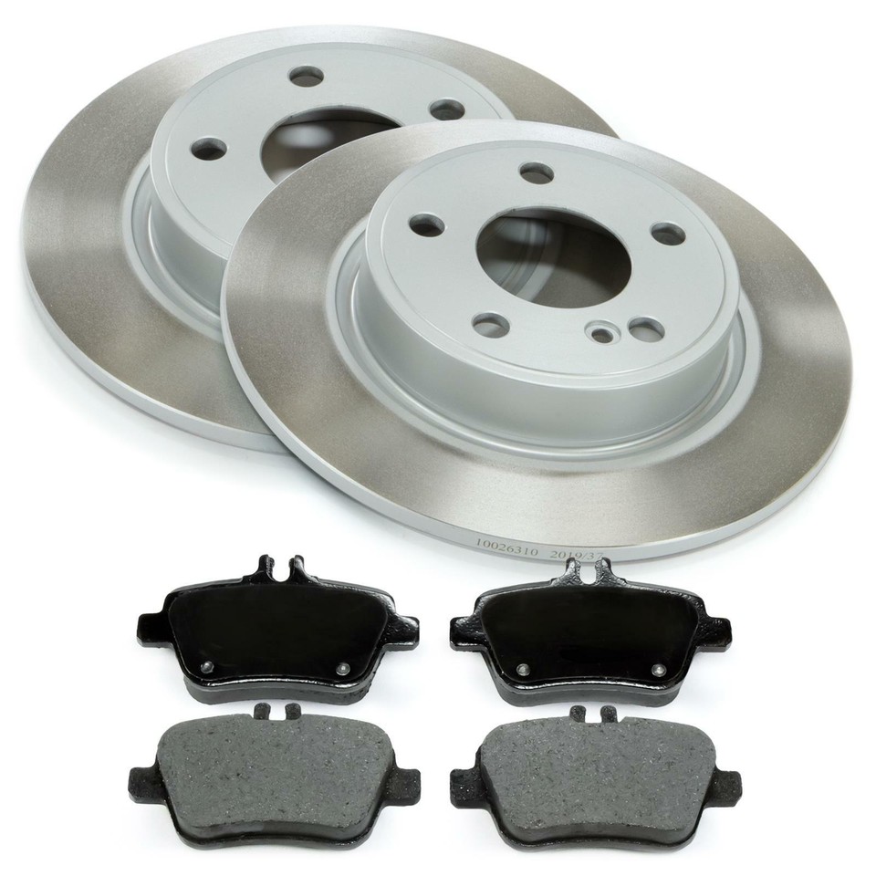 Rear Brake Discs + Brake Pads for Mercedes-Benz A-Class W176 B-Class ...