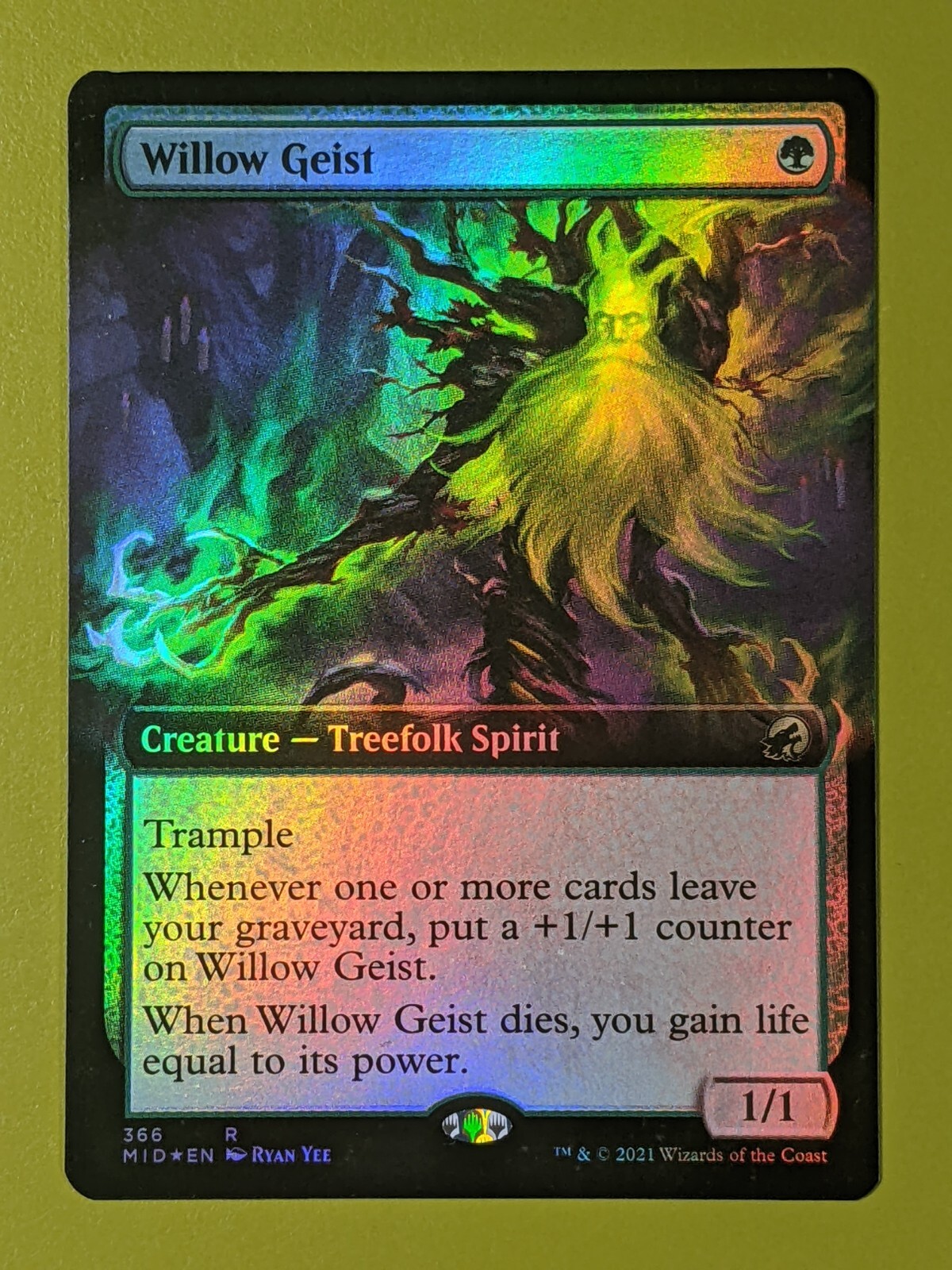 FOIL EXTENDED ART Willow Geist x1 Innistrad: Midnight Hunt 1x MTG | eBay