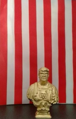 5" Donald J Trump God Emperor Statue Bust 45th President Figure 3D ...