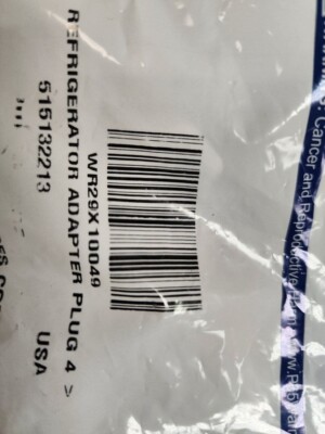 NEW OEM GE WR29X10049 Refrigerator adapter plug 4 6 | eBay