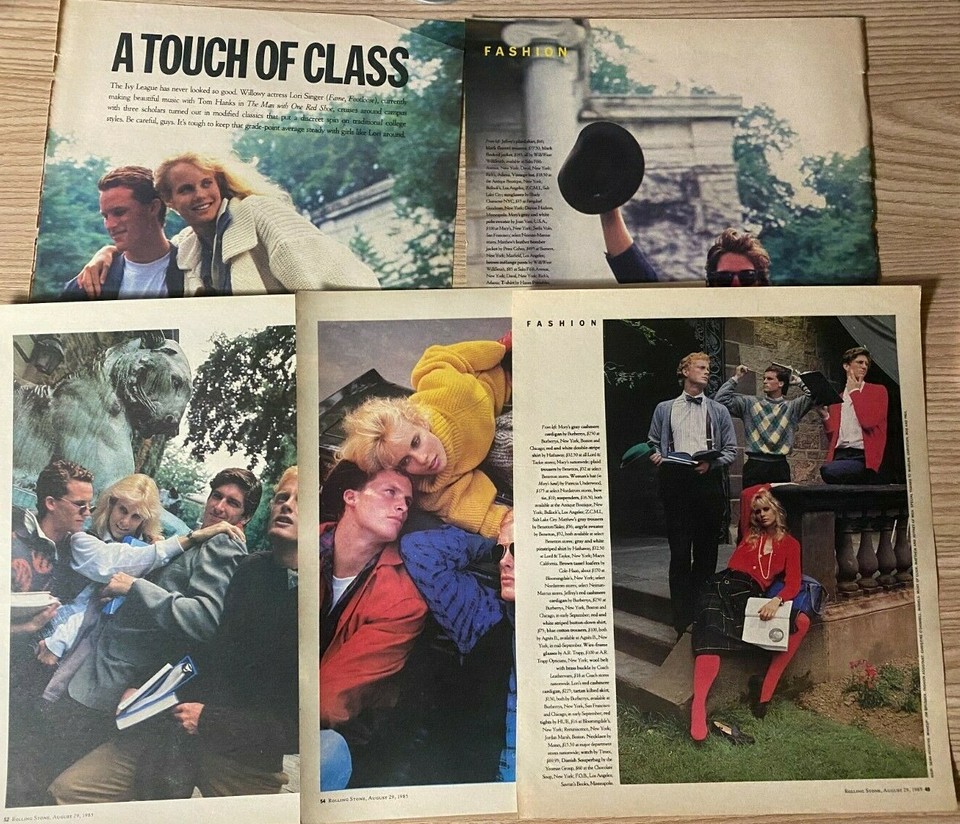 Lori Singer Vintage 1985 Fashion Photo Photograph & Article Set | eBay