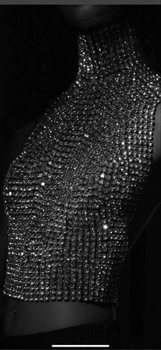 Crystal Top, Handmade Beaded Crystal Rhinestone Top, Colorful Top ...