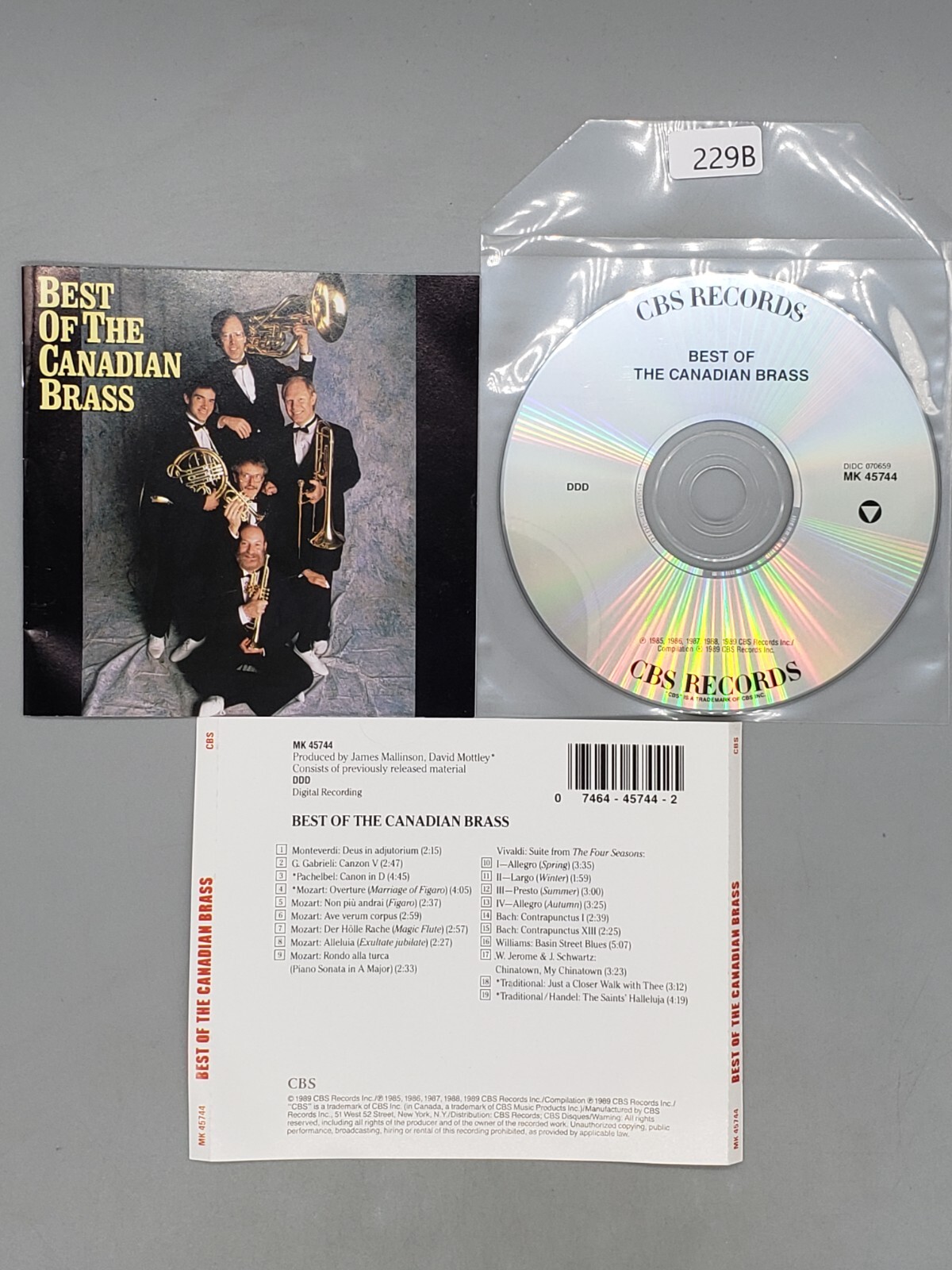 Best of the Canadian Brass by Canadian Brass (CD, No Case No Tracking ...