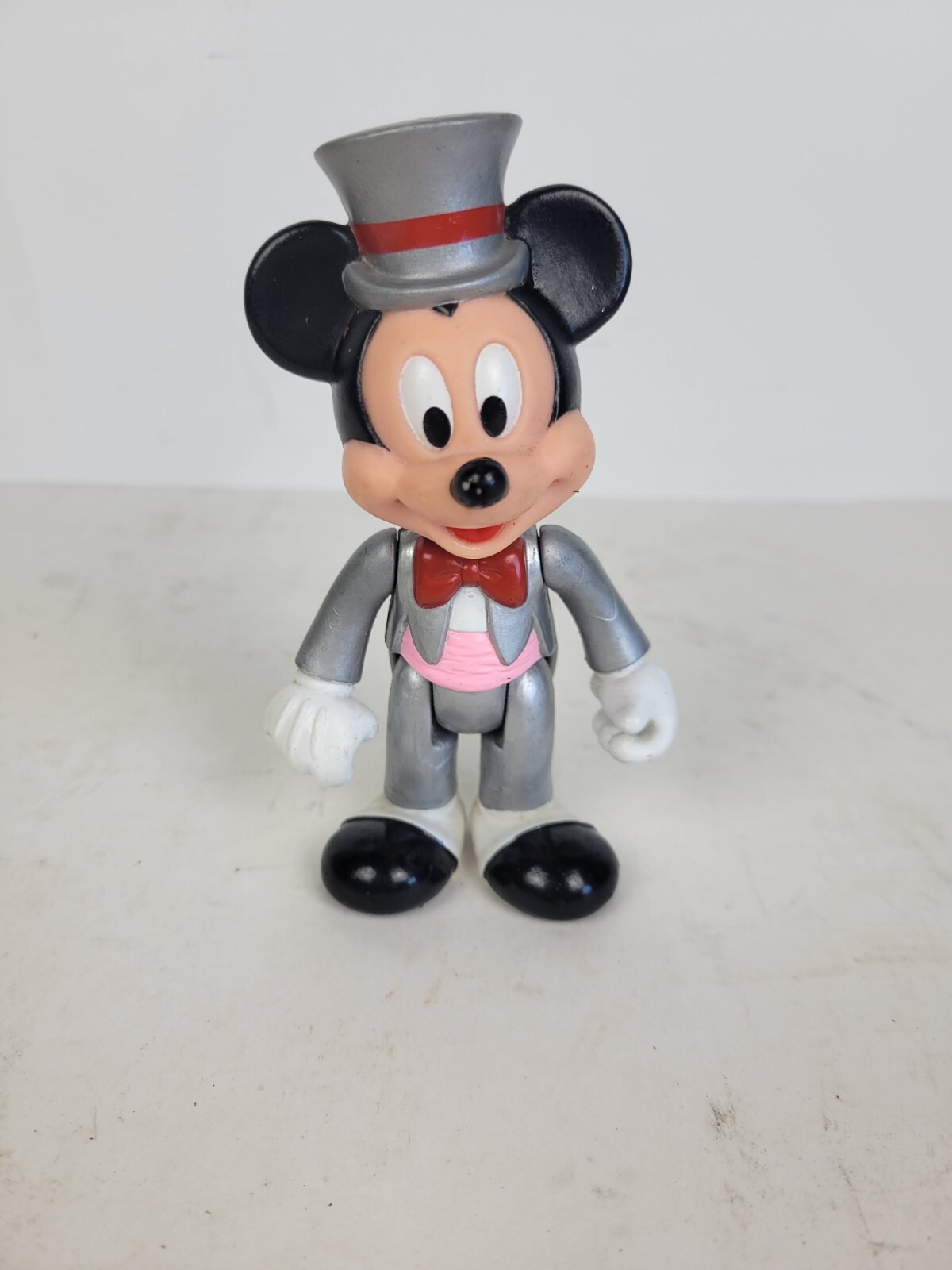 ARCO Disney Mickey Mouse Silver Dress Suit Tux Hat 5 Inch Figure 1980s ...