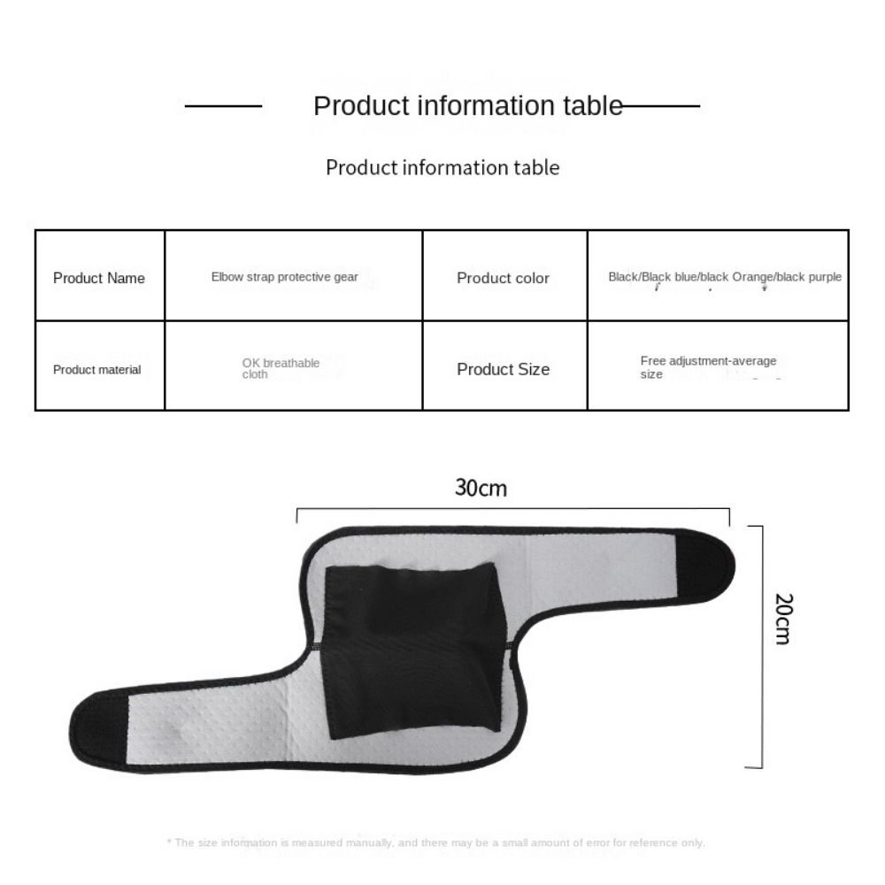 Adjustable Tennis Elbow Pads Arm Sleeve Pad Elbow Protection Elbow ...