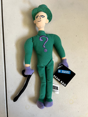 1999 Warner Bros WB Store - Batman The Riddler Bean Stuffed Doll W ...