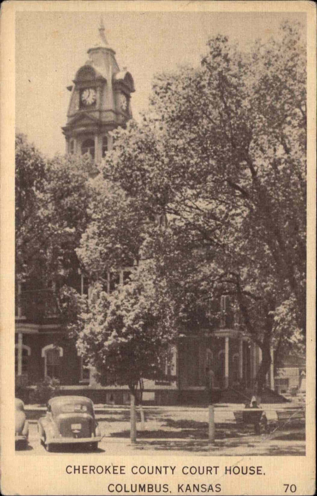 Columbus Kansas KS Cherokee County Court House Vintage Postcard | eBay