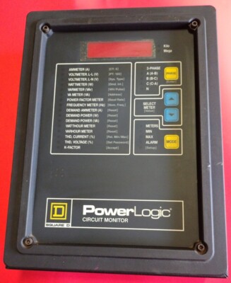 Operator Interface Panels - Square D Power Logic Circuit Monitor