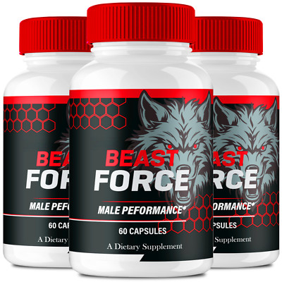 (3 Pack) Beast Force Men Pills, BeastForce Male Maximum Performance ...