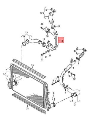 Genuine VW Tiguan 5N1 Air Pipe 5N0145770 | eBay