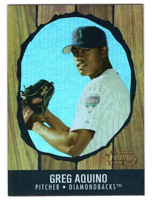 2003 BOWMAN HERITAGE RAINBOW GREG AQUINO ROOKIE CARD #191 **NM-MT** ARIZONA | eBay