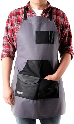 Gray Bear Waxed Canvas Work Apron | eBay
