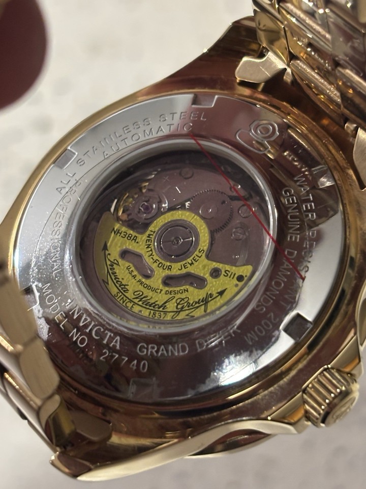 Invicta Grand Diver Diamond Pave Open Heart 47mm Model 27740 | eBay