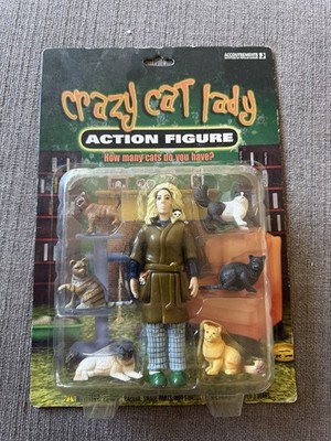 Crazy Cat Lady Action Figure Accoutrements Archie McPhee Sealed Blister ...