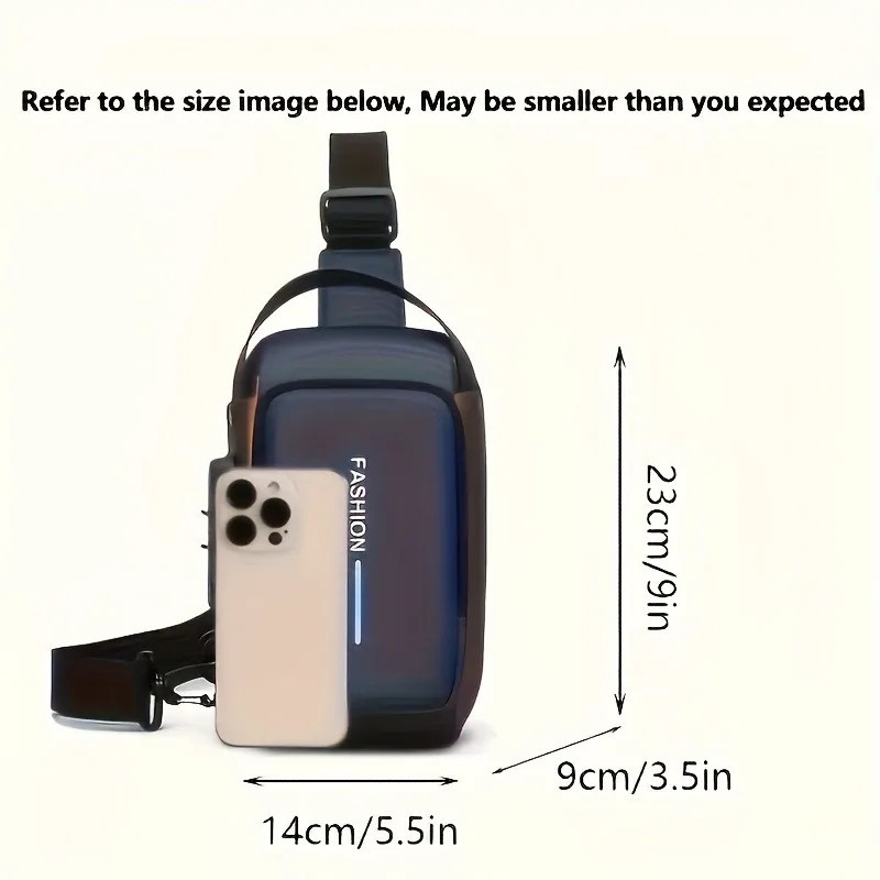 Small Bag Chest Pack Travel Shoulder Sling Sport Backpack Men Cross ...