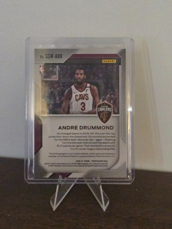 2020-21 Panini Prizm - Sensational Swatches Andre Drummond #SSW-ADR (MEM) | eBay