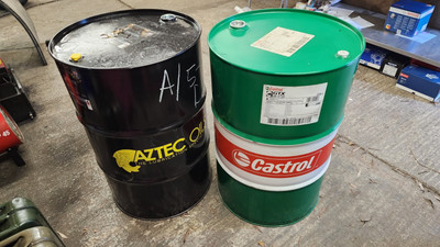 EMPTY OIL BARREL, DRUM - 205 LTR 45 GAL - BONFIRE, INCINERATOR, BBQ ...