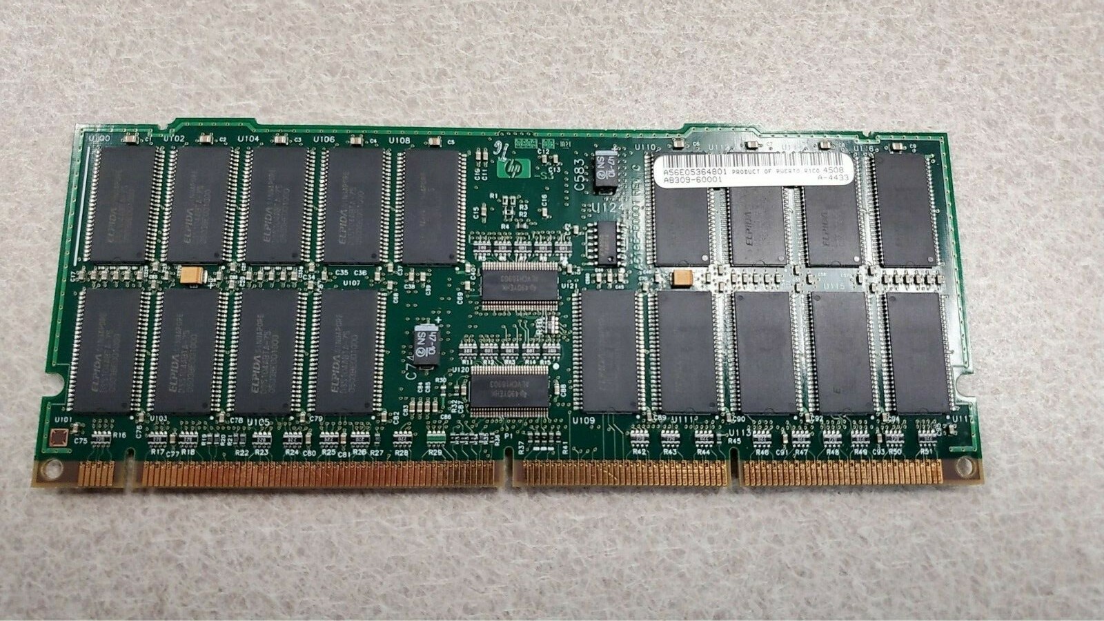 AB309-60001 HP 2GB PC133 133MHz ECC Reg SDRAM Memory RP8420/RP7410 ...