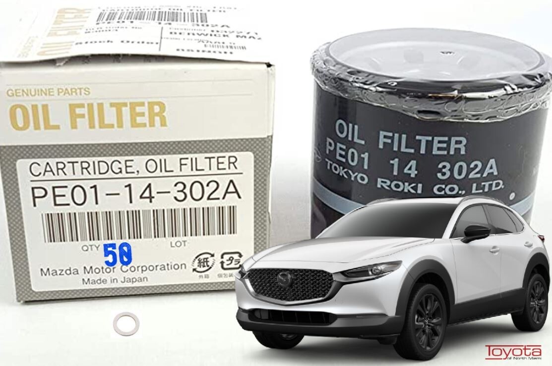 MAZDA PE01-14-302B - Cross reference oil filters