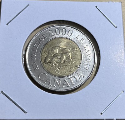 RARE 2000 Canadian $2 Dollar Path of Knowledge - Mother and Cubs Toonie ...