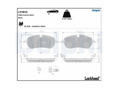 Delphi LP3835 Brake Pad Set for sale online | eBay UK