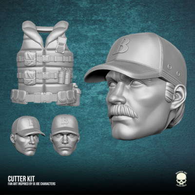 Cutter custom head and vest for GI Joe Classified or other action ...