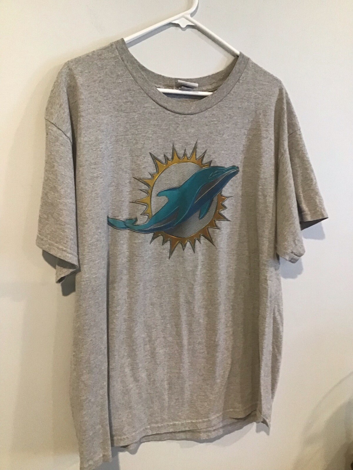 Rare Miami Dolphins NFL Team Apparel 90's Logo T-Shir… - Gem