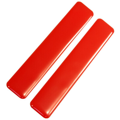 2x 120mm Red Sticker High Gloss Domed Gel Car Body Bumper Protector ...