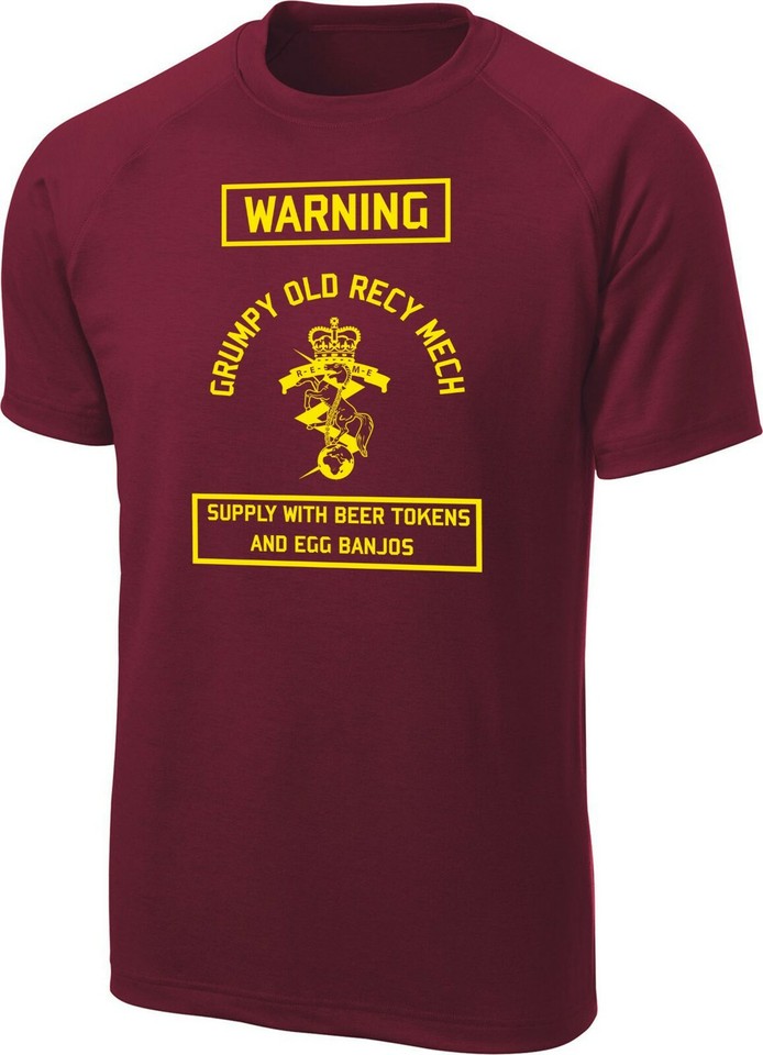 REME T-Shirt Royal Electrical and Mechanical Engineers,Grumpy Recy Mech ...