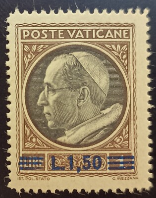 Vatican Stamps - Pope Pius Xii