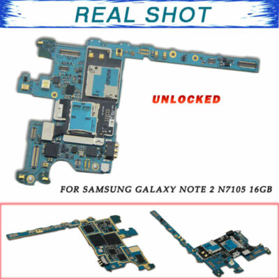 Replace Part Motherboard Logicboard for Samsung Galaxy Note2 N7105 16GB ...