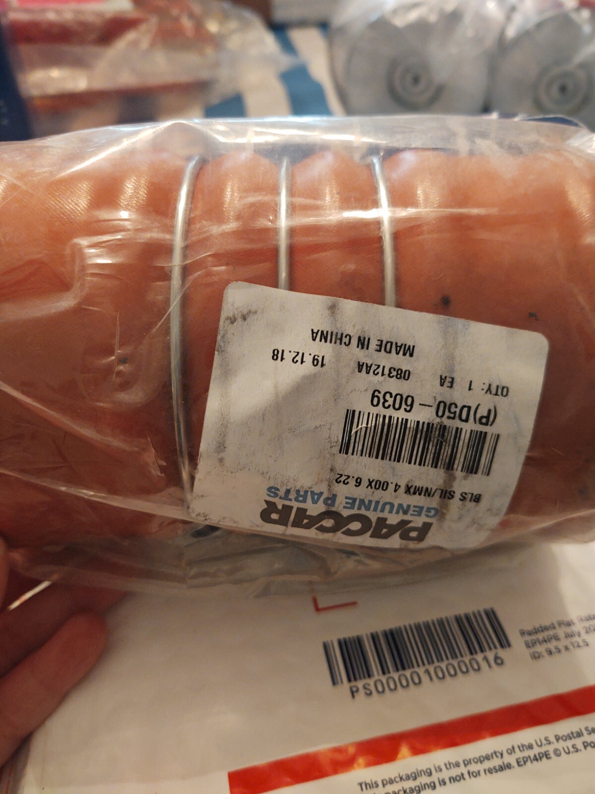 Paccar Silicone Bellow Hot CAC hump hose 4x6.2semi Part D50-6039 never ...