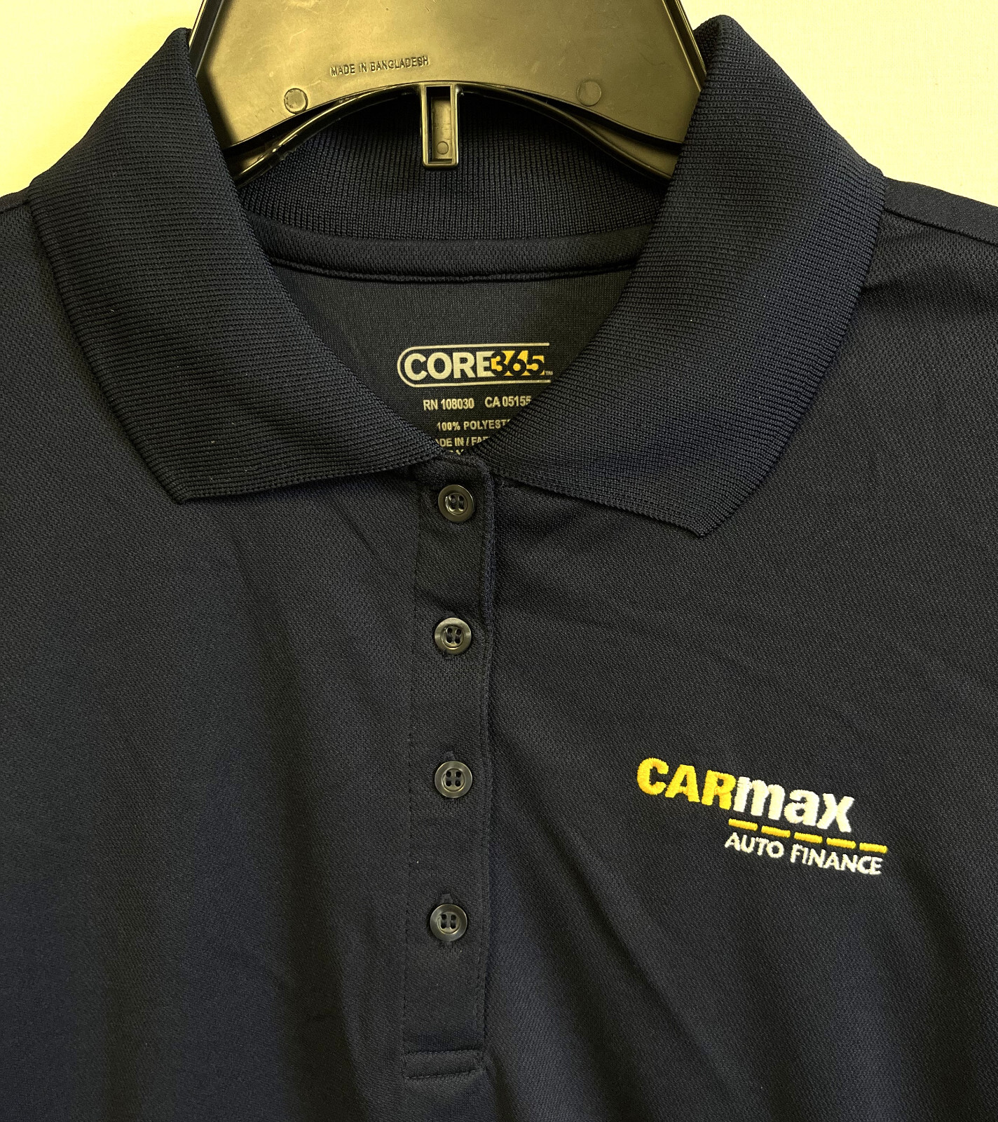 CarMax Auto Finance ~ Ladies Medium Polo Shirt Navy Blue by Core365 ...