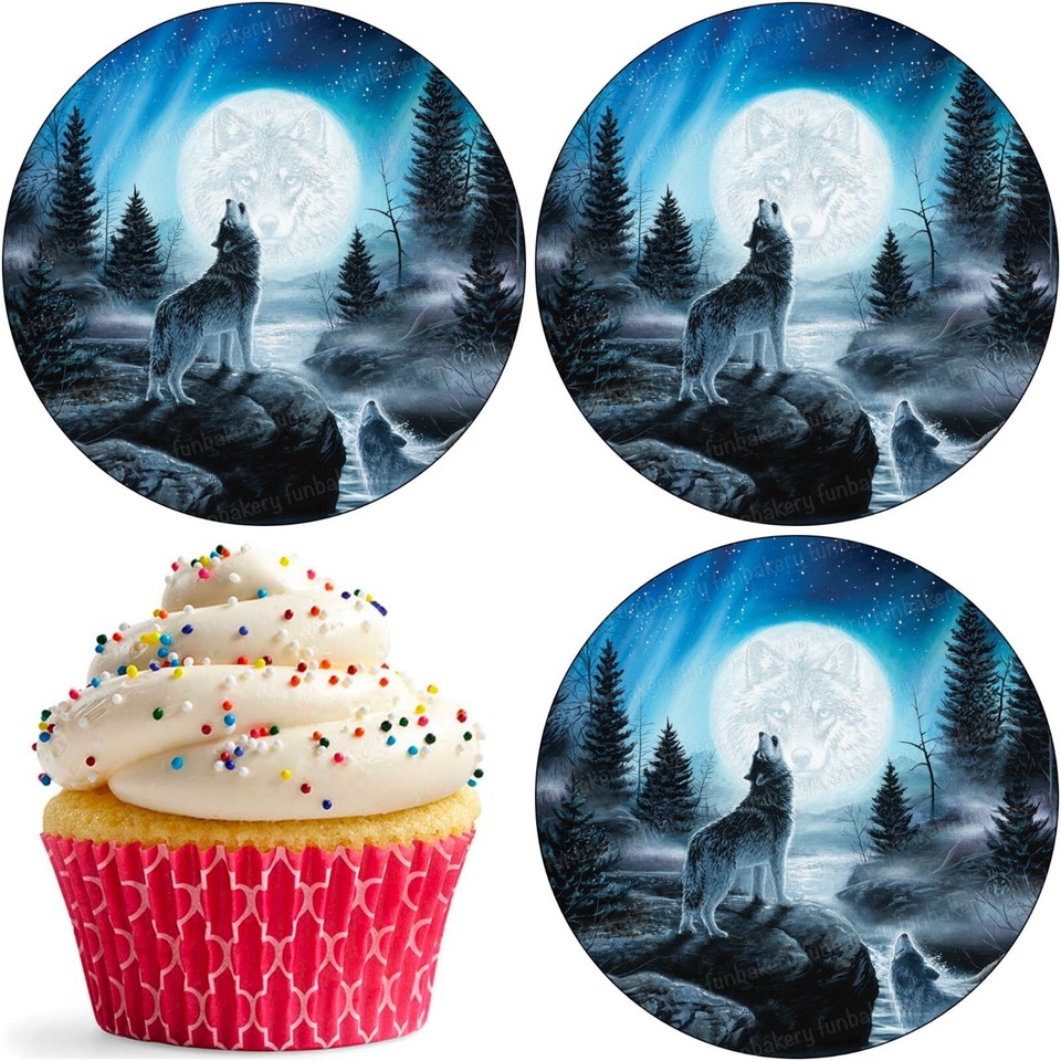 Wolve Wolf Cake Topper Party Decoration Edible Birthday Gift ...