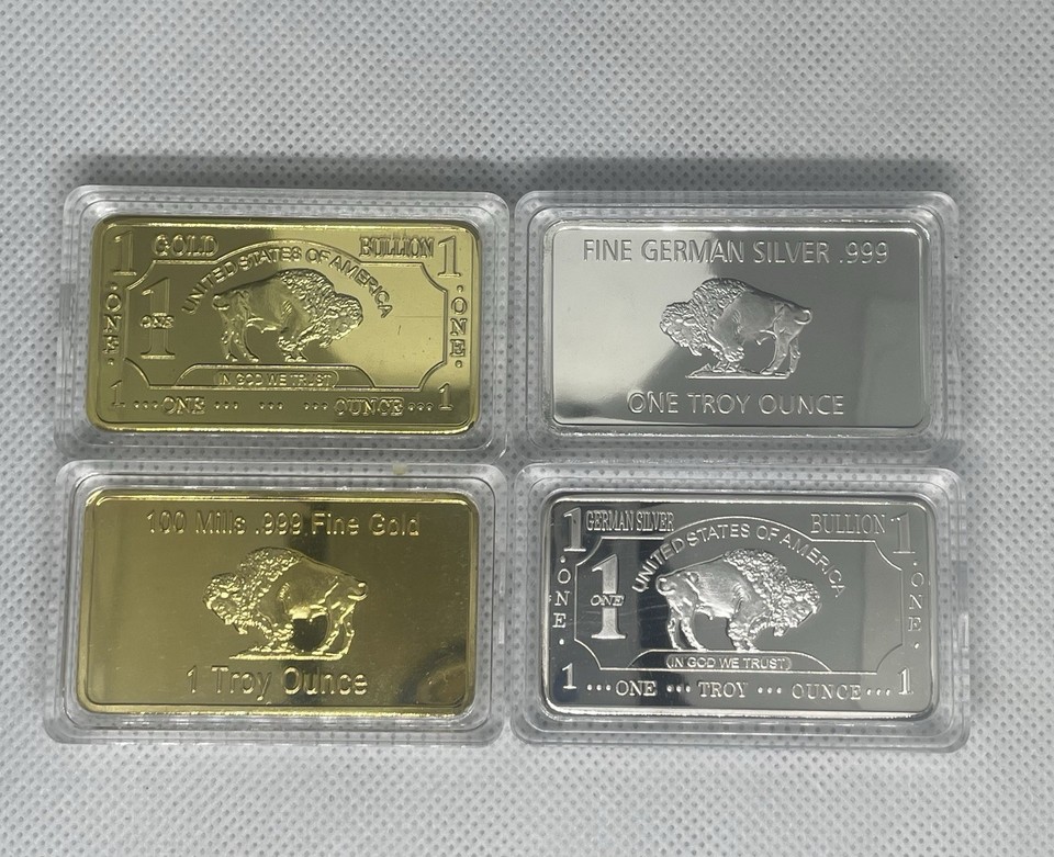 United States Buffalo 1 oz .999 Gold and Silver Plated commemorative ...