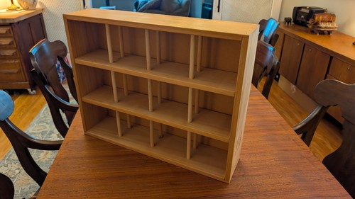 Napa Valley 23x18 Light Wood Compact Disc CD Rack Organizer Display ...