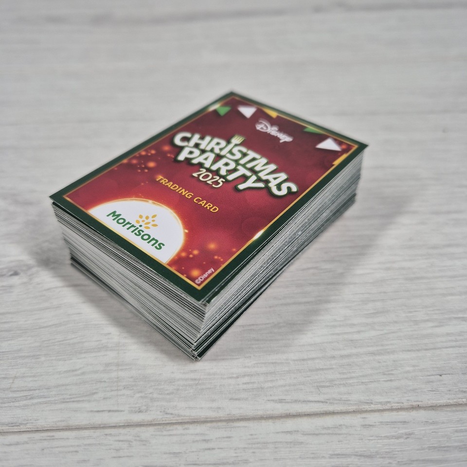 Morrisons Disney Christmas Party 2025 Collectors Trading Card bundle x ...