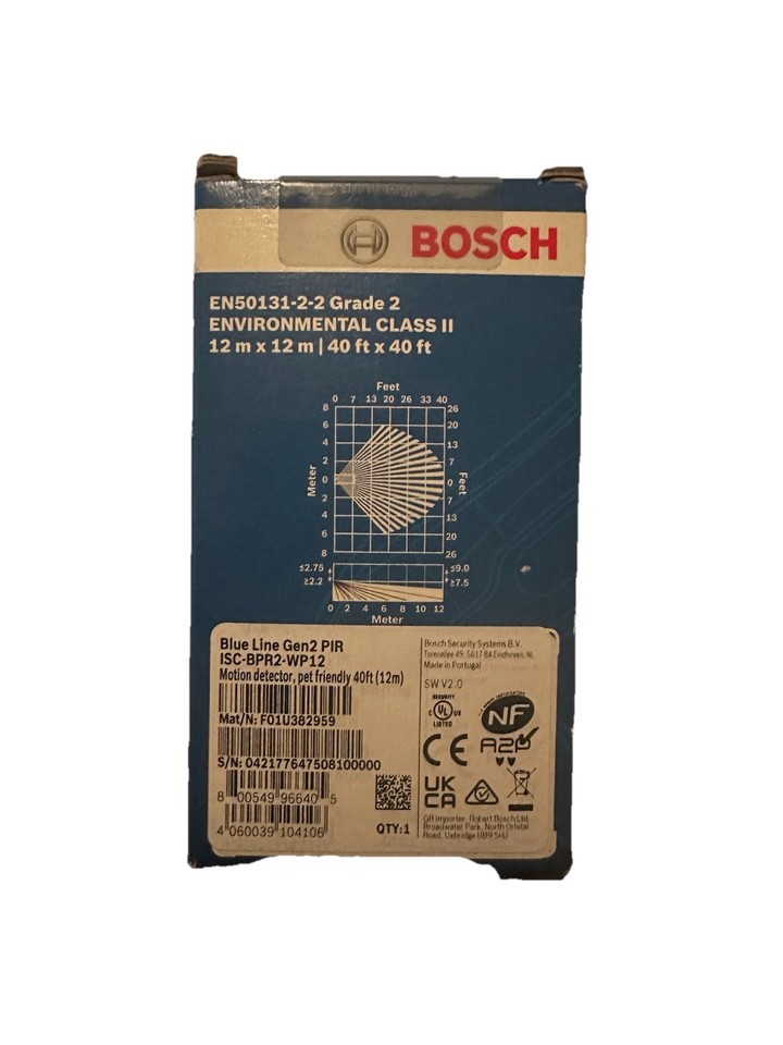 [NEW-IN-BOX] Bosch ISC-BPR2-WP12 Line Gen2 Pet-Friendly Motion Detector ...