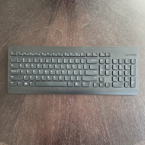 Lenovo Wireless Keyboard Model SD50M39508 Full Size Black Slim PC ...