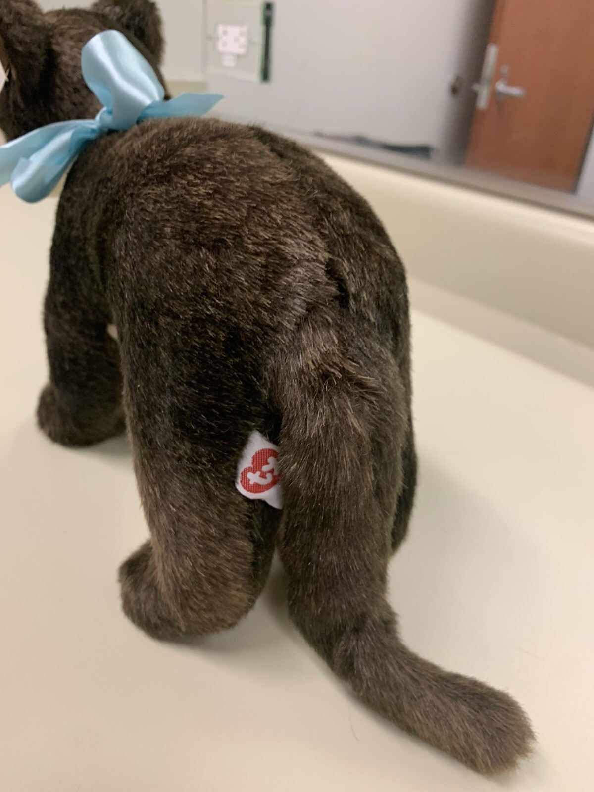 13" Ty Mystery The Cat Classic Plush 1999 Dark Brown Standing Stuffed ...