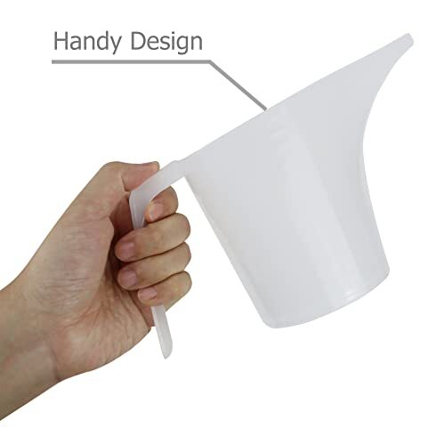 Plastic Funnel Pitcher Measuring Cup with Long Spout for Filling Muffin ...