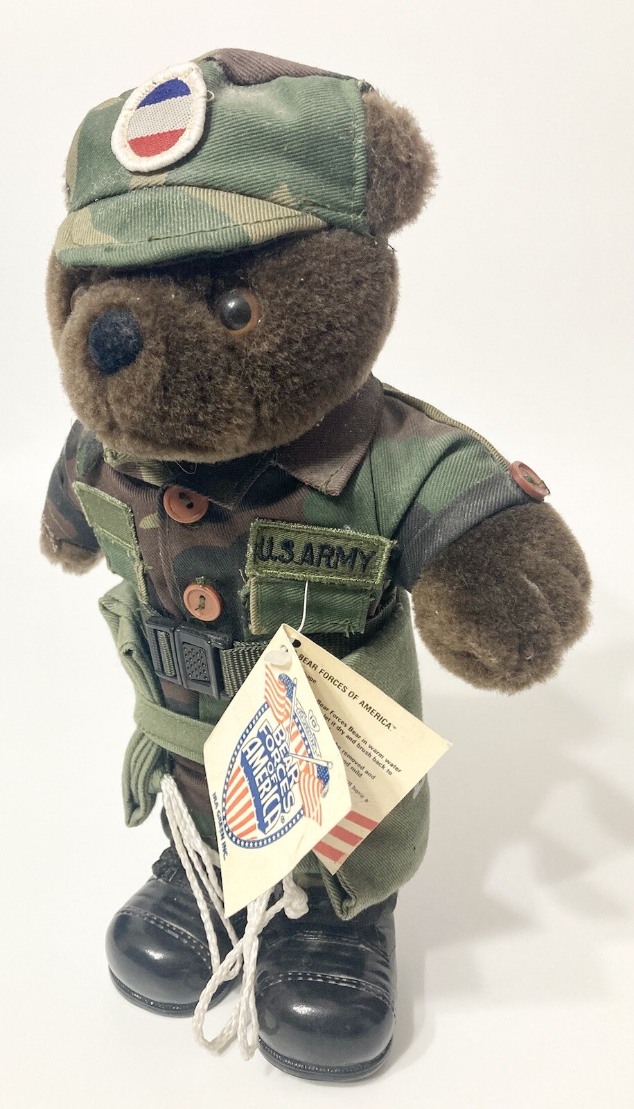 Bear Forces of America US Army Plush Teddy Bear IRA Green Inc Camo 10.5 ...