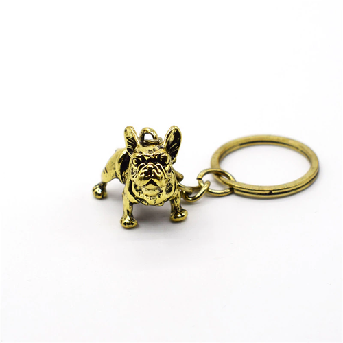 Small Animal Bulldog Figurie Keychain Lovely Dog Keychain Keychain Fob ...