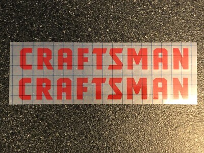 2x Craftsman Logo Vinyl Sticker Decal 6" 8" 10" 12" 16" 20" 23" | eBay