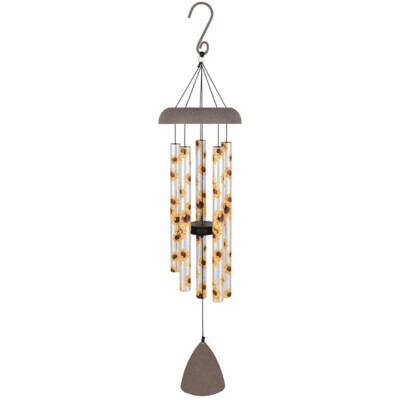 SUNFLOWERS 32" Aluminum Garden Wind Chime, by Carson Home Accents | eBay
